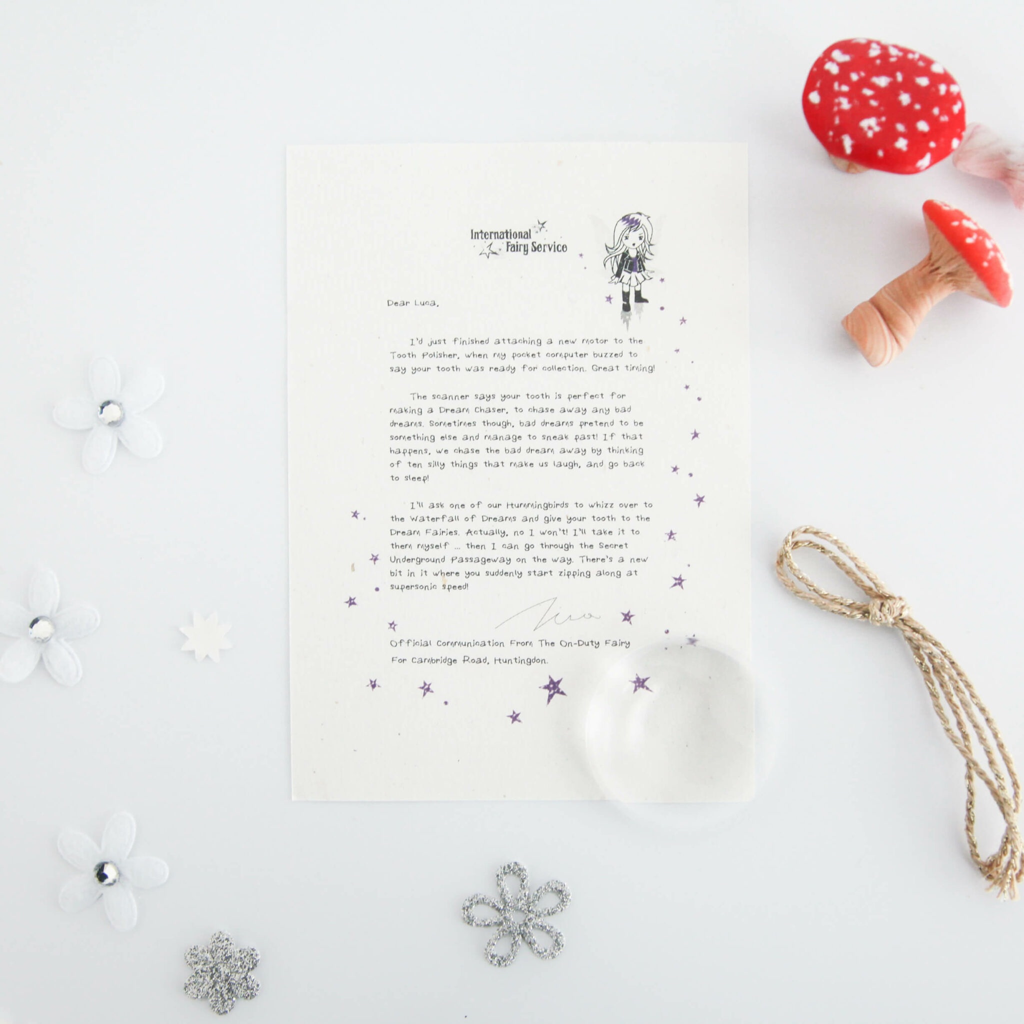 Tooth Fairy Bundle of Five Letters - No. 01 - International Elf Service