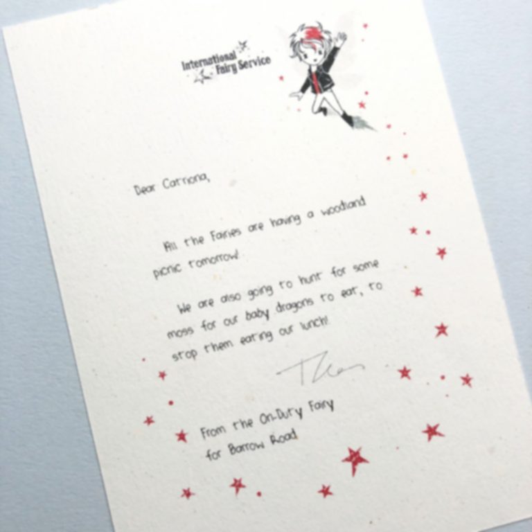 Short & Simple Fairy Letters - Woodland Picnic - International Elf Service