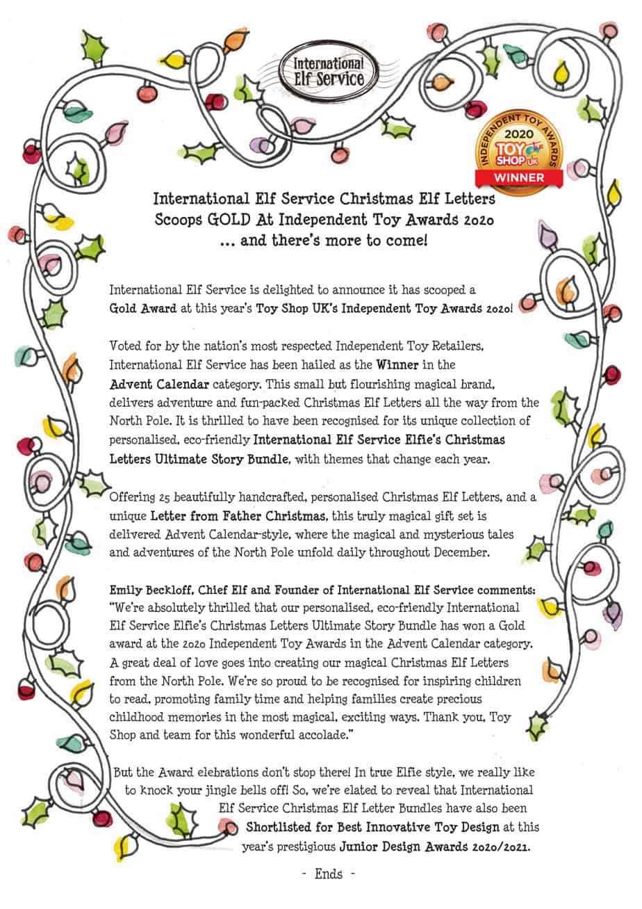 Press & Awards - International Elf Service
