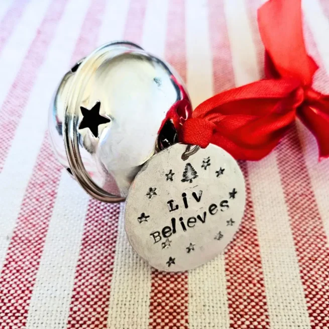 Personalised ‘Believe’ Christmas Bell - International Elf Service