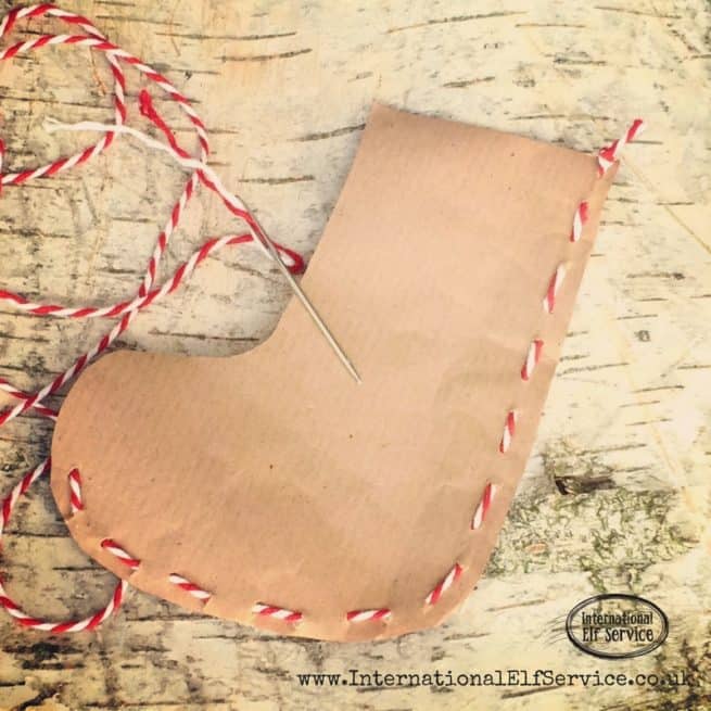 How To Make Brown Paper Christmas Stockings - International Elf Service